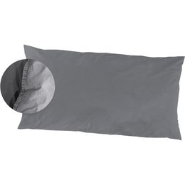 Primera Kissenbez&uuml;ge &raquo;Kissenbez&uuml;ge &raquo;Stone Washed&laquo;, (2 St&uuml;ck)&laquo; mit Stone-Washed Optik grau Renforc&eacute;, Obermaterial: 100% Baumwolle B/L: 80cm x 40cm, 2 Stk., 