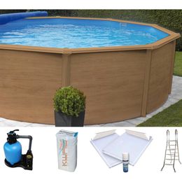 KWAD Rundpool &raquo;&raquo;Supreme&laquo; all in Premium Folie&laquo; &Oslash;xH: 360x132cm, inkl. Bodenisolationsset blau &Oslash;/B/H/L: Breite 360cm x H&ouml;he 132cm x L&auml;nge 360cm, 12.500 