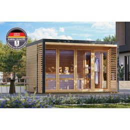 Karibu Saunahaus &raquo;Adrian 4&laquo; verschiedene Varianten Saunaofen, externe Steuerung, 9 kW