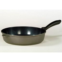 Kr&uuml;ger Bratpfanne &raquo;Aluguss Pfanne tief Potsdam, 28 cm&laquo; Aluminiumguss 1 Stk. tlg. f&uuml;r Induktions-Kochfelder geeignet grau &Oslash; 28cm + H&ouml;he 7cm