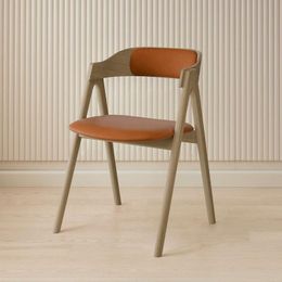 Stuhl &raquo;Mette by Hammel&laquo; () 1 Stk.Massivholz, gepolsterte Sitz- & R&uuml;ckenlehne, versch. Farbvarianten Leder, Massivholz B/H/T: 52cm x 75cm x 54cm, 1 Stk