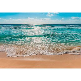 Komar Fototapete &raquo;Seaside - Gr&ouml;&szlig;e 368 x 254 cm&laquo; bedruckt glatt Wohnzimmer, Schlafzimmer blau Papier B/L: 368m x 254m, Rollen: 8