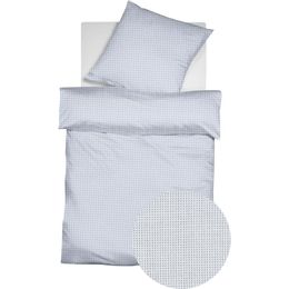 Fleuresse Bettw&auml;sche &raquo;Porto&laquo; 2 Stk. 100% Baumwolle, in Gr. 135x200, 155x220, 200x200cm, Rei&szlig;verschluss grau Buntgewebe, Obermaterial: 100% Baumwolle B