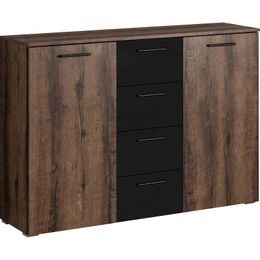 Home Affaire Kombikommode &raquo;Beta Breite 132 cm, zeitlose Schubladenkommode, Anrichte&laquo; Sideboard, viel Stauraum, 2-t&uuml;rig 4 Schubladen, 132x38x93cm 