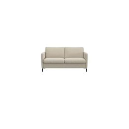 FLEXLUX 2-Sitzer &raquo;Fiore, super Sitzkomfort durch Kaltschaum im Sitz&laquo; schmale Armlehnen, F&uuml;&szlig;e Alu+schwarz wei&szlig; 100% Polyester B/H/T: 149cm x 85cm x 
