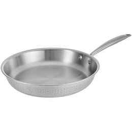 RESTO Kitchenware Bratpfanne &raquo;Crater Pfanne aus Tri-Ply (Edelstahl + Aluminium + Edelstahl) ofenfest&laquo; Edelstahl 18/10 1 Stk. tlg. Energieeinsparung 25