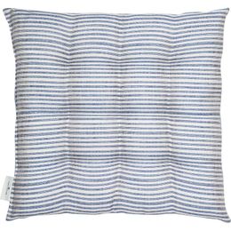 Tom Tailor HOME Stuhlkissen &raquo;Fresh Stripe&laquo; mit modernem Nadelstreifendessin blau Polyester B/L: 40cm x 40cm, 1 Stk.