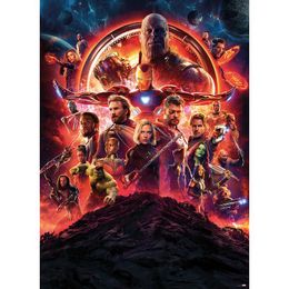 Komar Fototapete &raquo;Avengers-Infinity-War-Movie-Poster - Gr&ouml;&szlig;e 184 x 254 cm&laquo; bedruckt glatt Kinderzimmer bunt Papier B/L: 184m x 254m