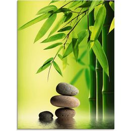 Artland Glasbild &raquo;Spa Stillleben&laquo; Zen 1 Stk. tlg. in verschiedenen Gr&ouml;&szlig;en gr&uuml;n B/H/T: 45cm x 60cm, Glasbild Zen, 1 Stk.