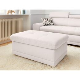 Sit & More sit&more Hocker &raquo;Riva&laquo; beige Struktur (100% Polyester);Flachgewebe (100% Polyester);Luxus-Microfaser (100% Polyester) 100% Polyester B/H/T: 102cm x 