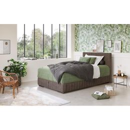 COTTA Boxbett &raquo;Beetle&laquo; inkl. Topper und Bettkasten braun 100% POLYESTER (PES) Struktur fein, Liegefl&auml;che B/L: 90cm x 200cm, Gewicht bis: 90 kg H3, 7-