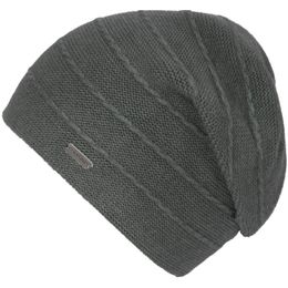 Chillouts Damen Chillouts Beanie &raquo;Artemis Hat&laquo; mit doppellagiger Verarbeitung, raffinierter Strickstruktur grau Einheitsgr&ouml;&szlig;e