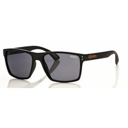 Superdry Herren Sonnenbrille &raquo;Modell 996054&laquo; Form Karree/Eckig, Logoschriftzug auf B&uuml;gel, Injectionfassung schwarz Einheitsgr&ouml;&szlig;e
