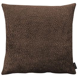 Apelt Dekokissen &raquo;Toulouse&laquo; Chenille mit 3D-Effekt braun Polyester B/L: 46cm x 46cm, 1 Stk.