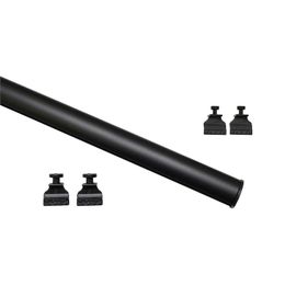 Gardinia Beschwerungsgewicht &raquo;Unterprofil zum Klipsen&laquo; Serie Fl&auml;chenvorhang-Technik Atlanta 3-l&auml;ufig schwarz Aluminium B/L: 60cm