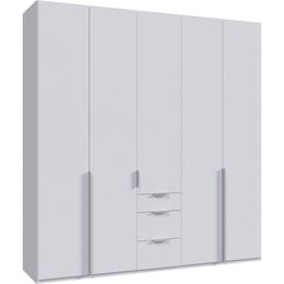 wimex Dreht&uuml;renschrank &raquo;Mugano&laquo; mit langen oder kurzen Griffen aus Metall, in vielen Breiten, 208 oder 236 cm hoch, Made in Germany Holzwerkstoff Wei&szlig;, B/H/