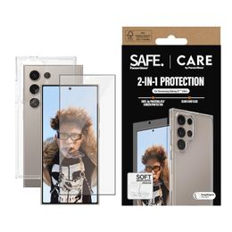 CARE by PanzerGlass Displayschutzglas &raquo;2-in-1 Protection Set&laquo; f&uuml;r Samsung Galaxy S25 Ultra Displayschutzfolie, Schutzfolie, Bildschirmschutz, kratz- &
