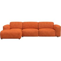 FLEXLUX Ecksofa &raquo;Lucera bequem und komfortabel durch hochwertigen Sitzaufbau, L.Form&laquo; modern & anschmiegsam, Kaltschaum, Stahl-Wellenunterfederung 