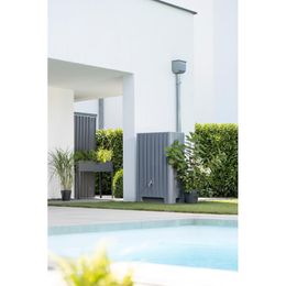 ARVES Regentonne &raquo;Barletta&laquo; BxTxH: 80x40x120 cm grau Kunststoff Einheitsgr&ouml;&szlig;e