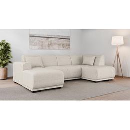 OTTO home Wohnlandschaft &raquo;BORNHOLM U-Form mit Recamiere rechts/links, B/T/H: 300/162/85 cm&laquo; U-Form mit Wellenunterfederung, Recamiere rechts oder 