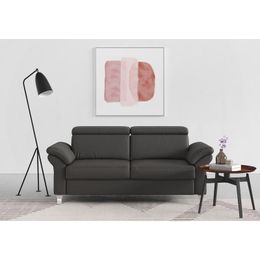 Sit & More sit&more 2,5-Sitzer &raquo;Arngast&laquo; inklusive Federkern und Kopfteilverstellung braun B/H/T: 186cm x 84cm x 93cm, NaturLEDER , R&uuml;cken echtes Leder