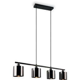 REALITY LEUCHTEN Pendelleuchte &raquo;JASON, H&auml;ngelampe Esszimmerlampe, 4-flammig, exkl. 4xE14 max 10W&laquo; E14 1 Stk. warmwei&szlig; - kaltwei&szlig; h&ouml;henverstellbar max 