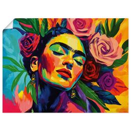 Artland Wandbild &raquo;Die florale Umarmung, Rosen M&auml;dchen&laquo; Bilder von Frauen 1 Stk. tlg. als Alubild, Leinwandbild, Poster, Wandaufkleber in verschied. Gr&ouml;&szlig;en 