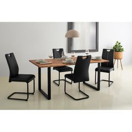Hela Freischwinger &raquo;CORA&laquo; () 2 Stk.Tragegriff in schwarz schwarz 100% Polyester B/H/T: 44cm x 98cm x 58cm, 2 Stk.