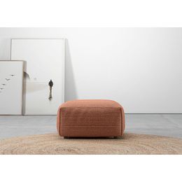 Home Affaire Hocker &raquo;Glimminge auch in Breitcord, Feincord und Easy care-Bezug&laquo; passend zur Serie "Glimminge" braun 100% Polyester B/H/T: 80cm x 42cm 
