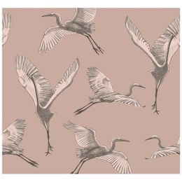 vtwonen Fototapete &raquo;Graphic Nature&laquo; glatt 280x300 cm rosa Vlies B/L: 3m x 2,8m