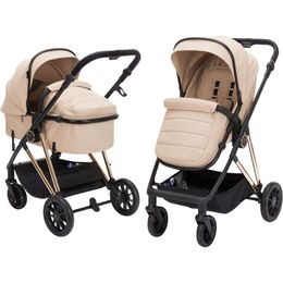 fillikid Kombi-Kinderwagen &raquo;Fill Elix&laquo; Babywanne einfach zum Sportsitz umbaubar beige Einheitsgr&ouml;&szlig;e Kombi-Kinderwagen