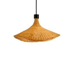 Pendelleuchte &raquo;Boho Soul max20W Schwarz/Beige 230V Metall/Bambus&laquo; E27 E27 schwarz 1, H: 182cm