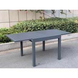Garden Pleasure Gartentisch &raquo;ELENA&laquo; ausziehbarer Tisch, BxTxH:90x90-180x75 cm grau Aluminium B/H/T: 90cm x 75cm x 180cm