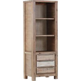 GUTMANN FACTORY B&uuml;cherregal &raquo;Tulsa&laquo; braun Holz teilmassiv B/H/T: 67cm x 180cm x 47cm