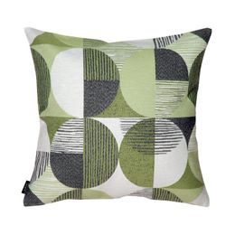 HOMING Dekokissen &raquo;Santorin&laquo; Pflegeleicht gr&uuml;n Baumwolle, Polyester B/L: 48cm x 48cm, 1 Stk.