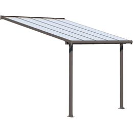 Terrassendach &raquo;Olympia 3x3&laquo; BxT: 307x295 cm grau Aluminium, Polycarbonat (PC) B/H/T: 307cm x 305cm x 295cm