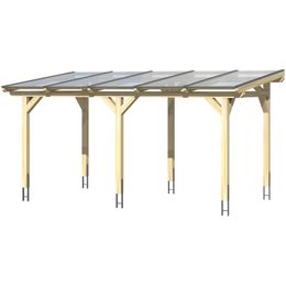 Skan Holz Terrassendach &raquo;Siena&laquo; Leimholz braun Polycarbonat (PC) B/H/T: 541cm x 268cm x 350cm