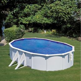 GRE Ovalpool &raquo;BORA BORA inkl. St&uuml;tzen und Sicherheitsleiter&laquo; H&ouml;he: 120 cm, in versch. Gr&ouml;&szlig;en erh&auml;ltlich wei&szlig; &Oslash;/B/H/L: Breite 375cm x H&ouml;he 120cm x L&auml;nge 
