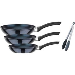 GSW Pfannen-Set &raquo;Temptura Plus&laquo; Aluminium Set, 1x Bratpfanne &Oslash; 20 cm, 1x Bratpfanne &Oslash; 24 cm, 1x Bratpfanne &Oslash; 28 cm, 3 Stk. tlg. Induktion schwarz &Oslash; 