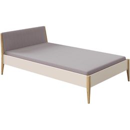 Paidi Kinderbett &raquo;STIENE in verschiedenen Gr&ouml;&szlig;en und Farben&laquo; 90/120/140x200cm - Beige, Grau, Eiche massiv, Jugendbett mit Massivholz, pflegeleicht, 