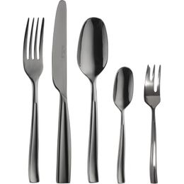 Pinti Inox PINTINOX Besteck-Set &raquo;Infinito Treasure&laquo; Optik Gl&auml;nzend PVD Beschichtung grau Edelstahl 18/0 30 tlg.
