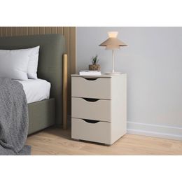 OTTO home Nachtkommode &raquo;Nachttisch Nachtschrank Schubladen Sideboard Schubladenkommode MARLENE&laquo; Breite 40 cm mit Griffmulden im Landhausstil, mit 3 