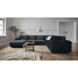 OTTO home Wohnlandschaft &raquo;Hobro U-Form&laquo; in 3 Bezugsqualit&auml;ten in vielen Farben gr&uuml;n Luxus-Microfaser Lederoptik (100% Polyester;Struktur grob (100% 