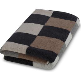 Ross Duschtuch &raquo;Three Stars 9040&laquo; 100% Baumwolle, made in Germany braun Frottier, Frottier B/L: 75cmx140cm, 1 Stk., Karo Streifen, 1 Duschtuch, 