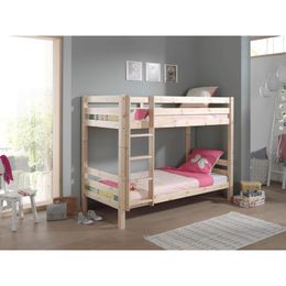 Vipack Etagenbett &raquo;Pino&laquo; Made in Europe, wahlweise mit Bettschublade beige Ohne Bettschublade, Liegefl&auml;che B/L: 90cm x 200cm H: 161cm, kein H&auml;rtegrad, ohne 