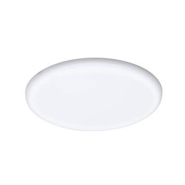 Paulmann LED Einbauleuchte &raquo;VariFit Veluna IP44 rund 215mm 21W 1650lm 3000K Satin 3-Step-Dim&laquo; 1 Stk. Warmwei&szlig; Einbaupanel, dimmbar wei&szlig; 1, &Oslash; 21,5cm H: 1cm, 1 