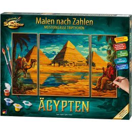 Schipper Malen nach Zahlen &raquo;Meisterklasse Triptychon - &Auml;gypten&laquo; Made in Germany bunt Einheitsgr&ouml;&szlig;e