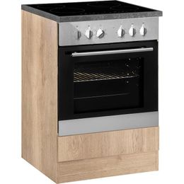 Optifit Herdumbauschrank &raquo;Roth&laquo; Breite 60 cm braun wildeichefarben, B/H/T: 60cm x 88cm x 60cm, Komplettausf&uuml;hrung