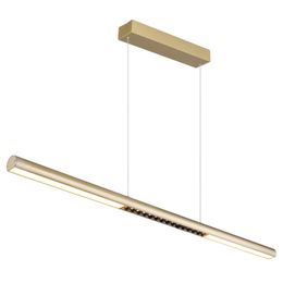 Globo LIGHTING H&auml;ngeleuchte &raquo;CODY&laquo; LED-Modul 1 Stk. Warmwei&szlig; H&auml;ngelampe Esszimmer-Leuchte Esstischleuchte Wohnzimmer gold H: 150cm, 1 Stk.
