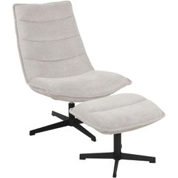 Duo Collection Relaxsessel &raquo;Relaxsessel Aveiro mit Hocker&laquo; 2 Stk. tlg. Polyester 96%, Nylon 4% Webstoff, Drehfunktion, B/H/T: 69cm x 94cm x 91cm